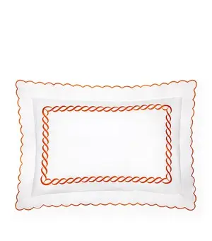 PRATESI Treccia Oxford Pillowcase - Orange