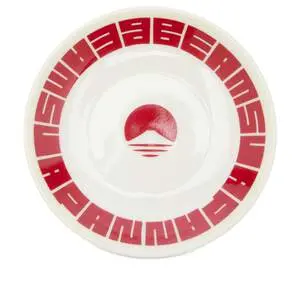 BEAMS Small Dish - White/red