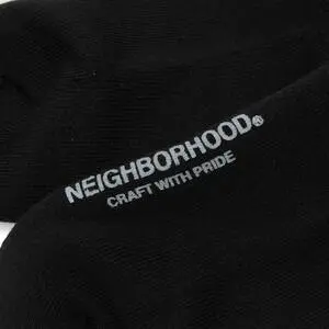 NEIGHBORHOOD Shift Logo Socks - Black