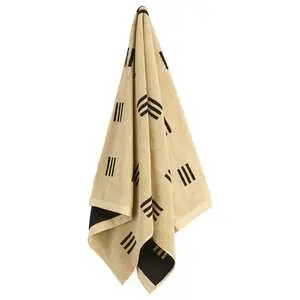 BAINA Claremont Bath Towel - Sand/noir