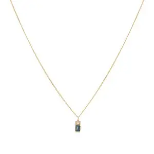 Miansai Everett London Blue Topaz Pendant Necklace - Blue/gold