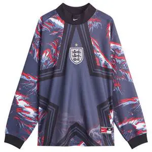Nike England 2025 Goalkeeper Long Sleeve Shirt - Black/obsidian/white