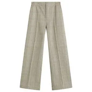 STEL Check Straight Leg Trousers