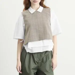 STEL Tie Side Check Tank Top