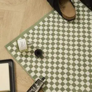 BAINA Beppu Bath Mat - Sage/chalk