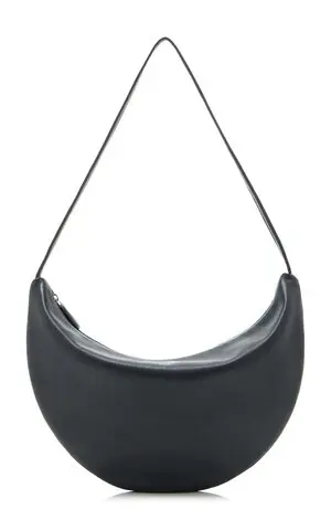 THE ROW Small Izzy Leather Shoulder Bag - Black