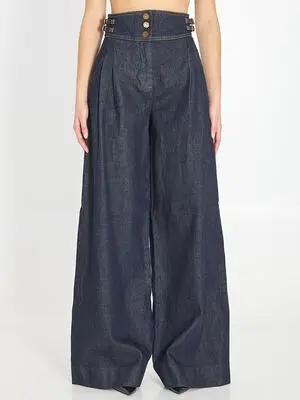 Zimmermann Rebellion Denim Pants - Blue