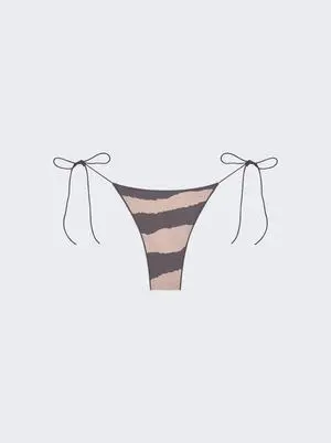 TROPIC OF C The C Bottom Zebra Bikini Bottom - Grey