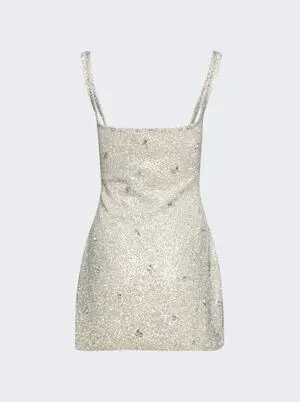 CLIO PEPPIATT Pamela Mini Dress - Silver