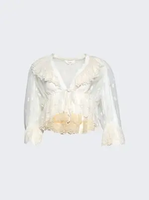 CHLOÃ© V-neck Ruffle Top
