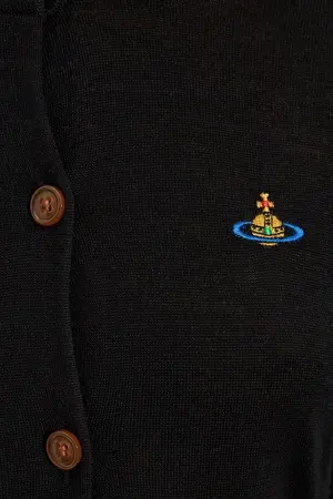 VIVIENNE WESTWOOD Logo Cardigan - Black