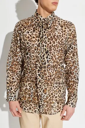 Dsquared2 Shirt With Animal Motif - Brown