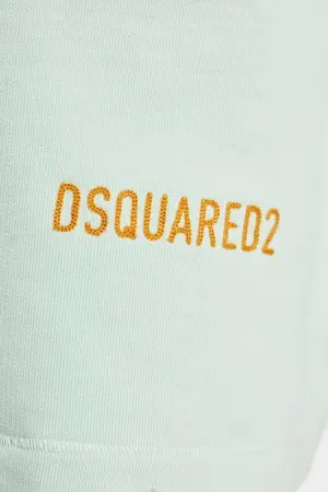 Dsquared2 Shorts With Embroidered Logo - Green