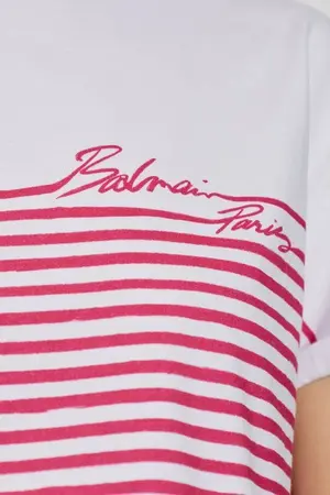 Balmain Striped Pattern Top - Pink