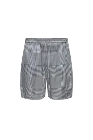 Balmain Houndstooth Shorts - Grey