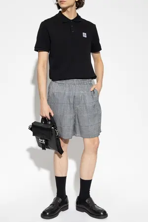 Balmain Houndstooth Shorts - Grey