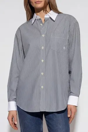 SPORTY & RICH Oversized Striped Shirt
