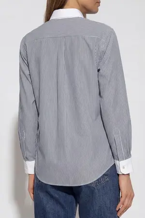 SPORTY & RICH Oversized Striped Shirt