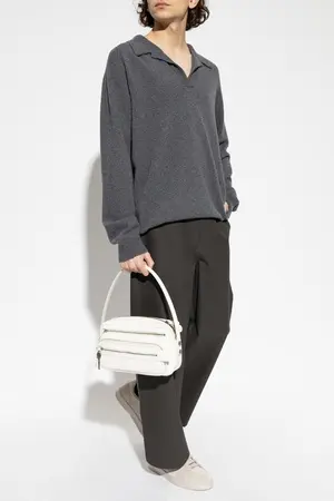 Balmain Sweater With A Heart Neckline - Grey
