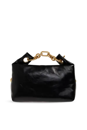 Balmain Handbag With Gold-tone Chain - Black