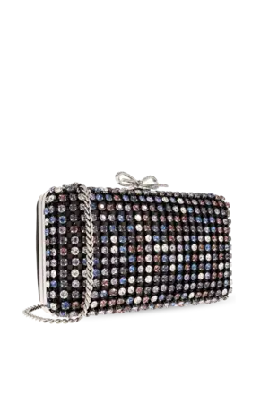 SELF-PORTRAIT Clutch With Shimmering Crystals