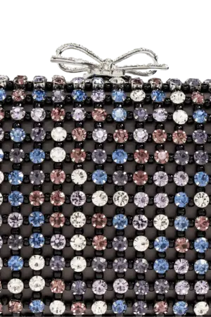 SELF-PORTRAIT Clutch With Shimmering Crystals