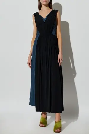 Marni Draped Maxi Dress - Navy Blue