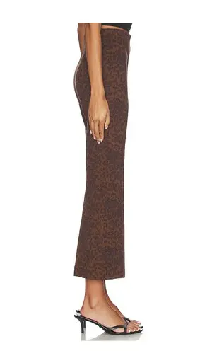 Rag & Bone Irina Ponte Jacquard Kick Flare - Brown