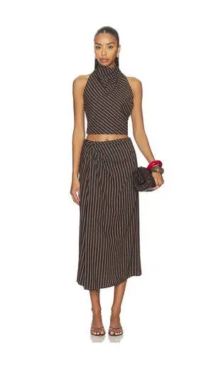 A.L.C. Lillian Mockneck Top - Brown