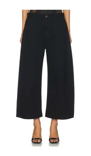 Attico Curved Short Leg Denim
