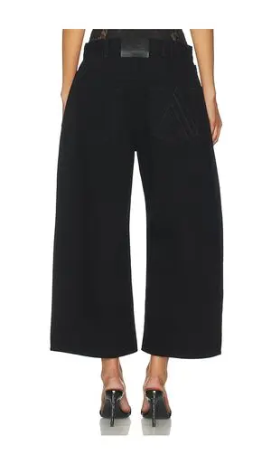 Attico Curved Short Leg Denim