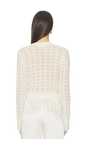 LoveShackFancy Lilly Cardigan With Bow Detail - Ivory