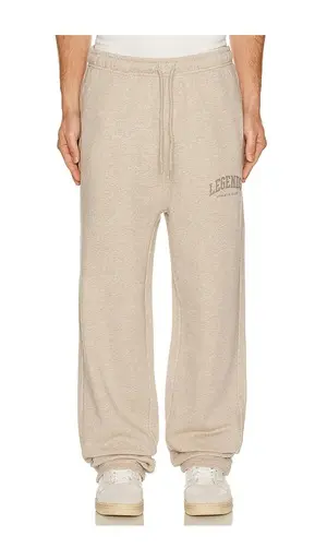 LEGENDS Fairfax Varsity Sweatpant In . Also - Brown