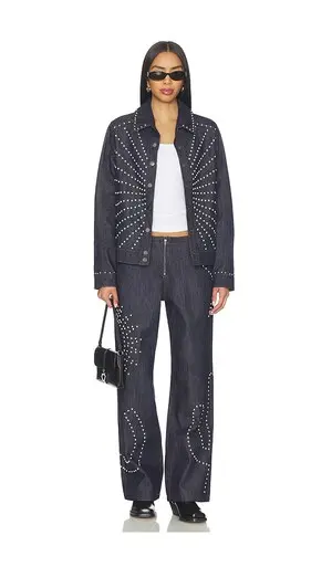 UNDERSTATED LEATHER Sunburst Jacket