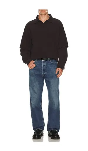 AGOLDE Curren Doublesleeve Polo In . Also - Brown
