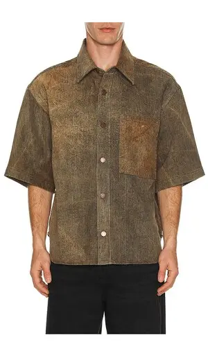 AGOLDE Watson Shirt In . Also - Brown