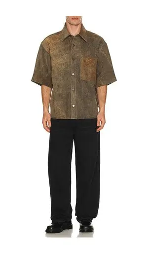AGOLDE Watson Shirt In . Also - Brown