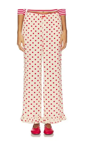 LISA SAYS GAH Liora Ruffle Pant - Ivory