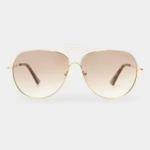 Le Specs Abracadabra Sunglasses Bright Gold Brown