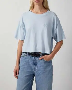 ANINE BING Johnny Cropped Tee