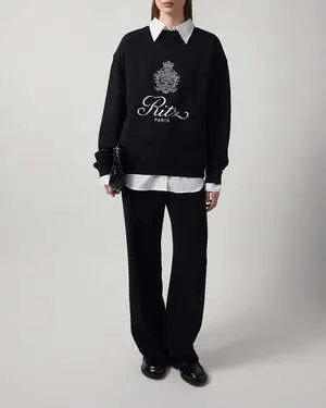 RITZ PARIS X FRAME Embroidered Crewneck Sweatshirt