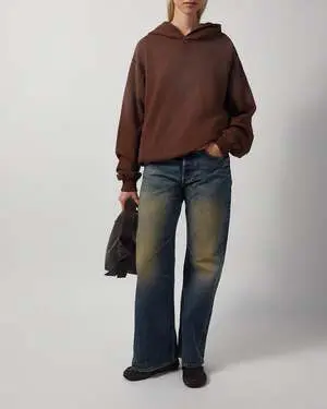 Acne Studios Logo Hoodie - Chocolate