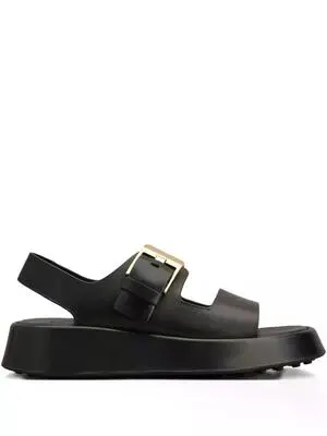 TOD'S Buckle-strap Platform Sandals - Black