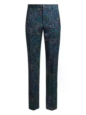 Etro Tailored Floral-motif Trousers