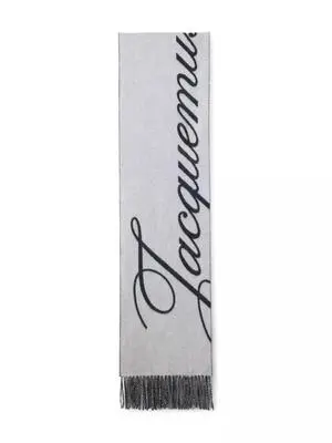 Jacquemus Atelier Fringed Scarf - Grey
