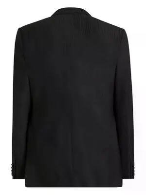 Dolce & Gabbana Sicilia Double-breasted Peaked-lapel Jacket - Black