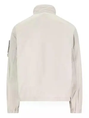 Stone Island Logo Patch High Neck Zip-up Jacket