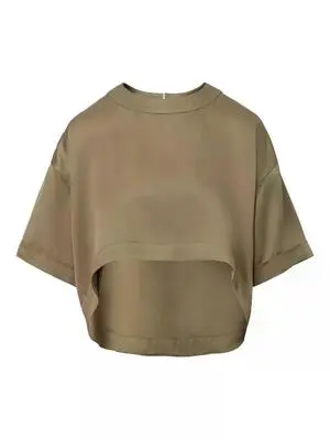 IL VOLO Cropped Short-sleeve T-shirt - Green