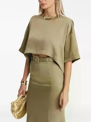 IL VOLO Cropped Short-sleeve T-shirt - Green