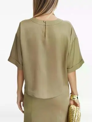 IL VOLO Cropped Short-sleeve T-shirt - Green